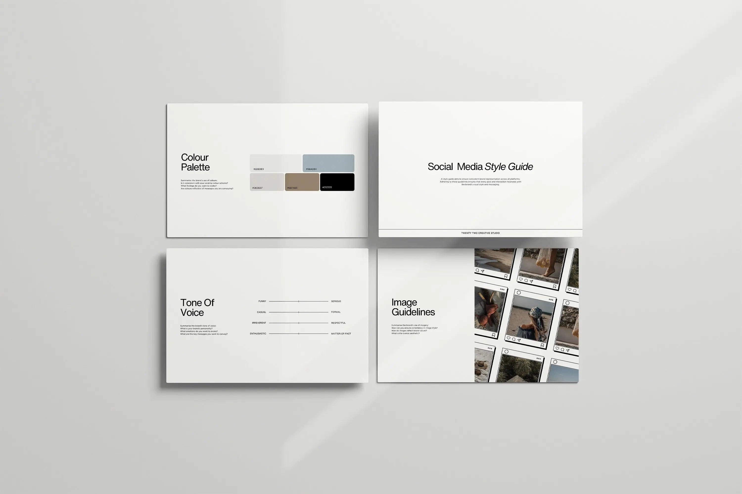 Free Social Media Style Guide Template | Customise in Canva – Twenty Two